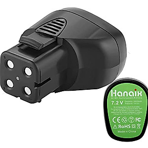 Hanaix 7.2 Volt 3500mAh Battery Compatible with Dremel 7700-01 and Dremel 7700-02 Replacement Dremel 757-01 Dremel 7.2 Volt Battery (Do not fit Dremel 770 Type 1)