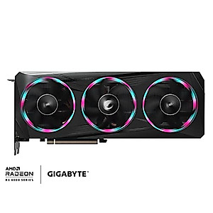 Gigabyte AORUS Radeon RX 6750 XT Elite 12G Graphics Card, WINDFORCE 3X Cooling System, 12GB 192-bit GDDR6, GV-R675XTAORUS E-12GD Video Card