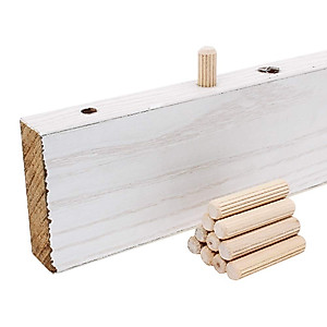 100 Pack 5/16" x 1-1/2" Wood Dowel Pins Straight Grooved Pins for Furniture Door and Dowel jig (5/16 in)