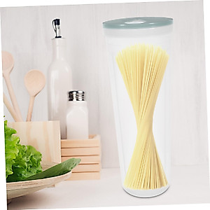 PRETYZOOM Pantry Containers Lids Airtight Large Pasta Organizer for Kitchen Easy to Find and Store