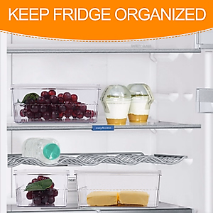 Cheese Container for Refrigerator, Cheese Grater with Container, Cheese Block Holder for Fridge, Sliced Cheese Keeper Food Storage Box for Butter Deli Meat Bacon Lunch Meat Cold Cuts Vegetable