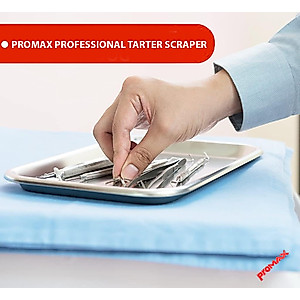 Professional Dental Tartar Scraper Tool - Double Ended Tartar Remover for Teeth, Dental Pick, Plaque Remover, Tooth Scraper - Added Tooth Cleaning at Home - 100% Surgical Stainless Steel-45-10127 (2)