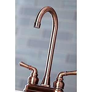 Kingston Brass KB496 Magellan Bar Faucet, Antique Copper, 2.75 x 2.75 x 2.13