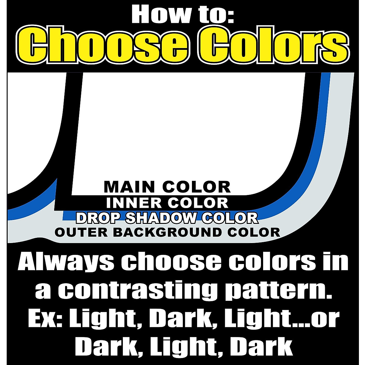 MX & ATV Number with Name Plate Decals | Set of 3 Multicolored Race Numbers | You Pick Your Number, Name, Sizes & Colors | Fully Custom Racing Graphics
