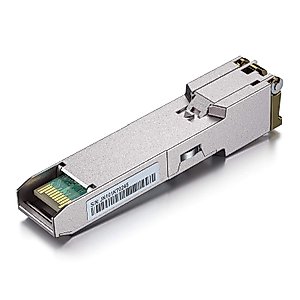 10Gtek 1000BASE-T SFP to RJ45 Copper Ethernet Module, Gigabit SFP-T Transceiver for Cisco SFP-GE-T, Meraki, Fortinet, Ubiquiti UniFi UF-RJ45-1G, D-Link, Netgear, TP-Link and More, Pack of 4