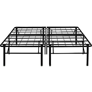 Boyd Sleep Bonus Base Metal Mattress Foundation, 18" Height, Black, California King
