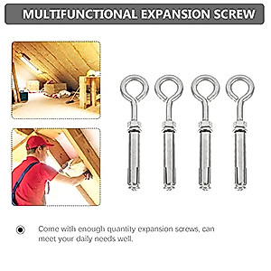 VILLCASE 4pcs Stainless Steel Expansion Screw Closed Stainless Expansion Closing Screw Manhole Cover net Expansion Screw Stainless Screws Screw Dedicated Stainless Expansion Screw