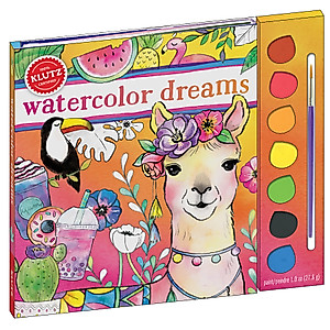 Klutz Watercolor Dreams Craft Kit, 11 Piece Set, Multicolor