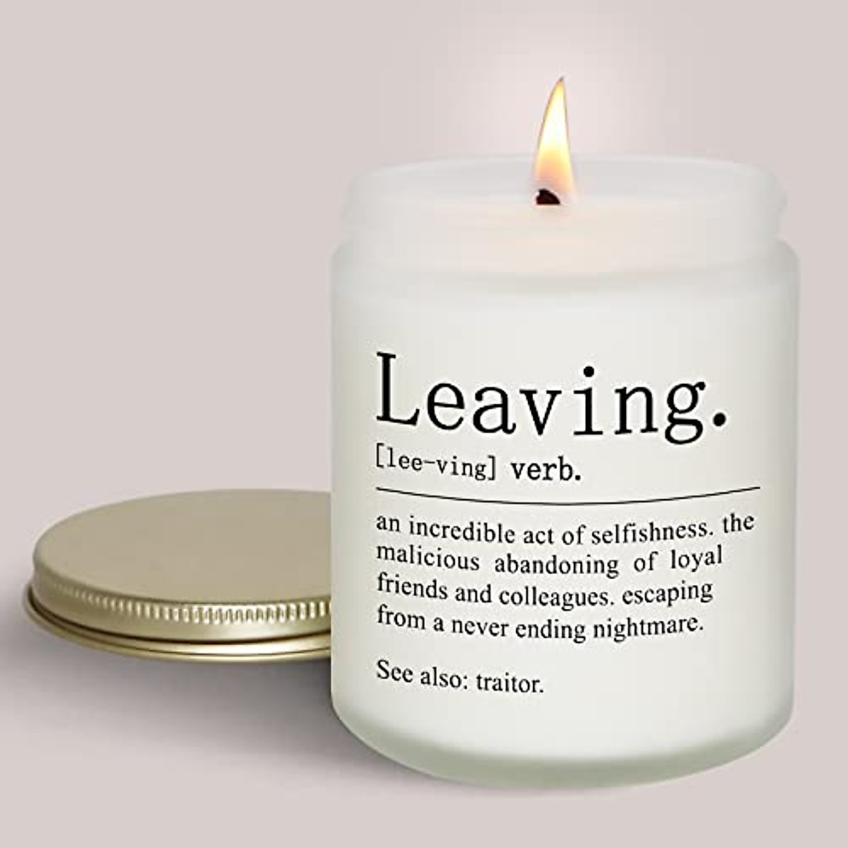 Funny Going Away Gift for Coworker, Leaving Office Gifts for Coworkers, Retired Goodbye Gifts Farewell Gifts New Job Gifts Retirement Gifts for Women Men Work Bestie Boss, Scented Candles