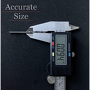2/Pack Solid Carbide Drill Bit for Hardened Steel Hard Ness HRa 91.3 Aerospace Standard K20 Tungsten Carbide Jobber Length Twist Drill for Metal 118 Degree Four Facet Point Fractional Size (3/32")
