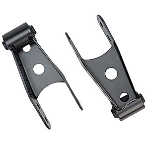 Suspension Rear Lowering Shackles 2" Leaf Spring Drop Shackle Kit fit for Chevy C1500 C2500 K1500 K2500 Suburban S10 Blazer Tahoe Silverado 1500 GMC Yukon Sierra Ford Ranger F150 Replaces 6400 410520