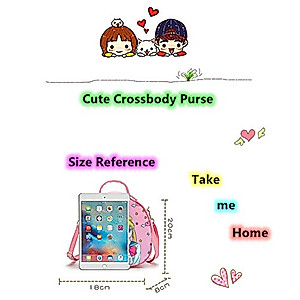 Kerr's Choice Girl Women Crossbody Bag Japan Pink Backpack Crossbody Purse Pink Cute Crossbody Bag