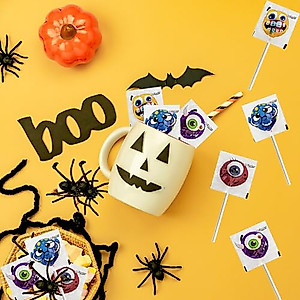 Fruidles Halloween Monster Lollipop, Monster Variety Suckers Candy, Great for Halloween Goody Bag Fillers, Individually Wrapped (Half-Pound)