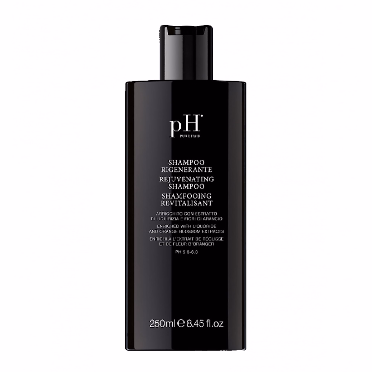 pH Labs Rejuvenating Shampoo for Hair Loss & Thinning Prevention - Hair Regrowth Treatment with Liquorice & Orange Blossom Extracts - Nourishes, Energizes, & Strengthens Scalp - 8.45 oz