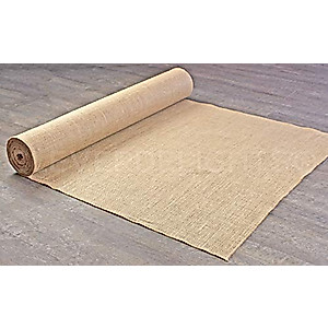 CleverDelights 36" Premium Burlap Roll - 25 Yards - Finished Edges - Tight Weave Natural Jute Burlap Fabric