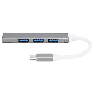 Compact in Size and Easy to Carry Type‑C USB Hub, Computer Accessories, for Smart Phones and Tablets All Types of Laptops(Gray)