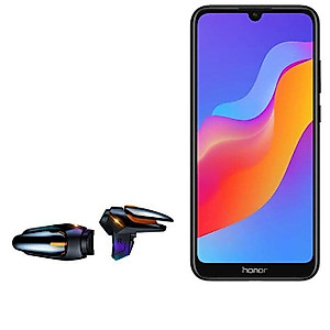BoxWave Gaming Gear Compatible with Honor Play 8A - Touchscreen QuickTrigger Auto, Trigger Buttons Autofire Gaming Mobile FPS - Jet Black