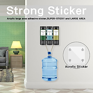 Loecuxe Shower Dispenser 3 Chamber No Drill Wall Mounted - Shampoo and Conditioner Dispenser - Shampoo Dispenser for Shower - Shower Soap Dispenser Bathroom 3x300ml (Black)