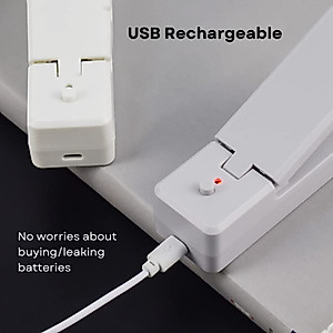 Mini Bag Heat Sealer USB Rechargeable Portable 2-in-1 Sealer and Cutter for Plastic Bags Kitchen Gadget