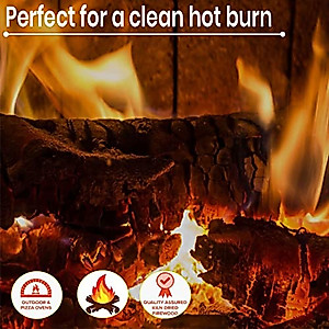 Old Potters Kiln Dried Firewood - Hickory, 1100 Cu. in, 18-20 Logs~ 8" x 2.5" Logs.