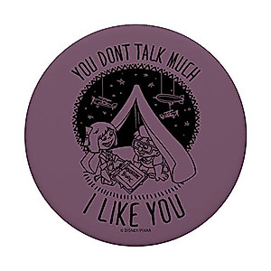 Disney Pixar Up Carl Ellie You Don't Talk Much I Like You PopSockets PopGrip: Swappable Grip for Phones & Tablets