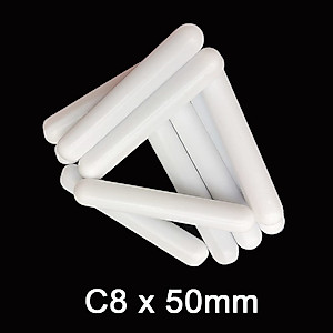 Magnetic Stirrer Stir Bars, Diameter 0.32 inch (8 mm), Length 2 inch (50 mm), 5 Pieces