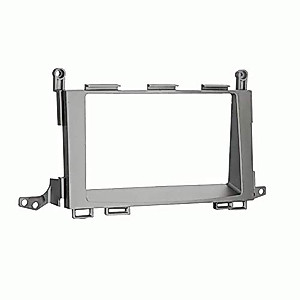 Carxtc Double Din Install Car Stereo Dash Kit for a Aftermarket Radio Fits 2009-2015 Toyota Venza Trim Bezel is Painted Gray