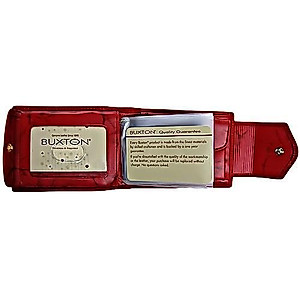 Buxton Women's Convertible Billfold, Red, One Size