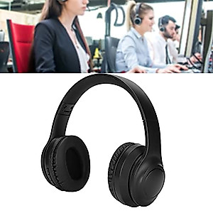 Kafuty-1 Wireless Bluetooth Headphones Over-Ear,Foldable Wireless Headset with Built-in Mic,30 Hours Playtime,Noise Canceling,AUX Audio Interface,for PC/Phone