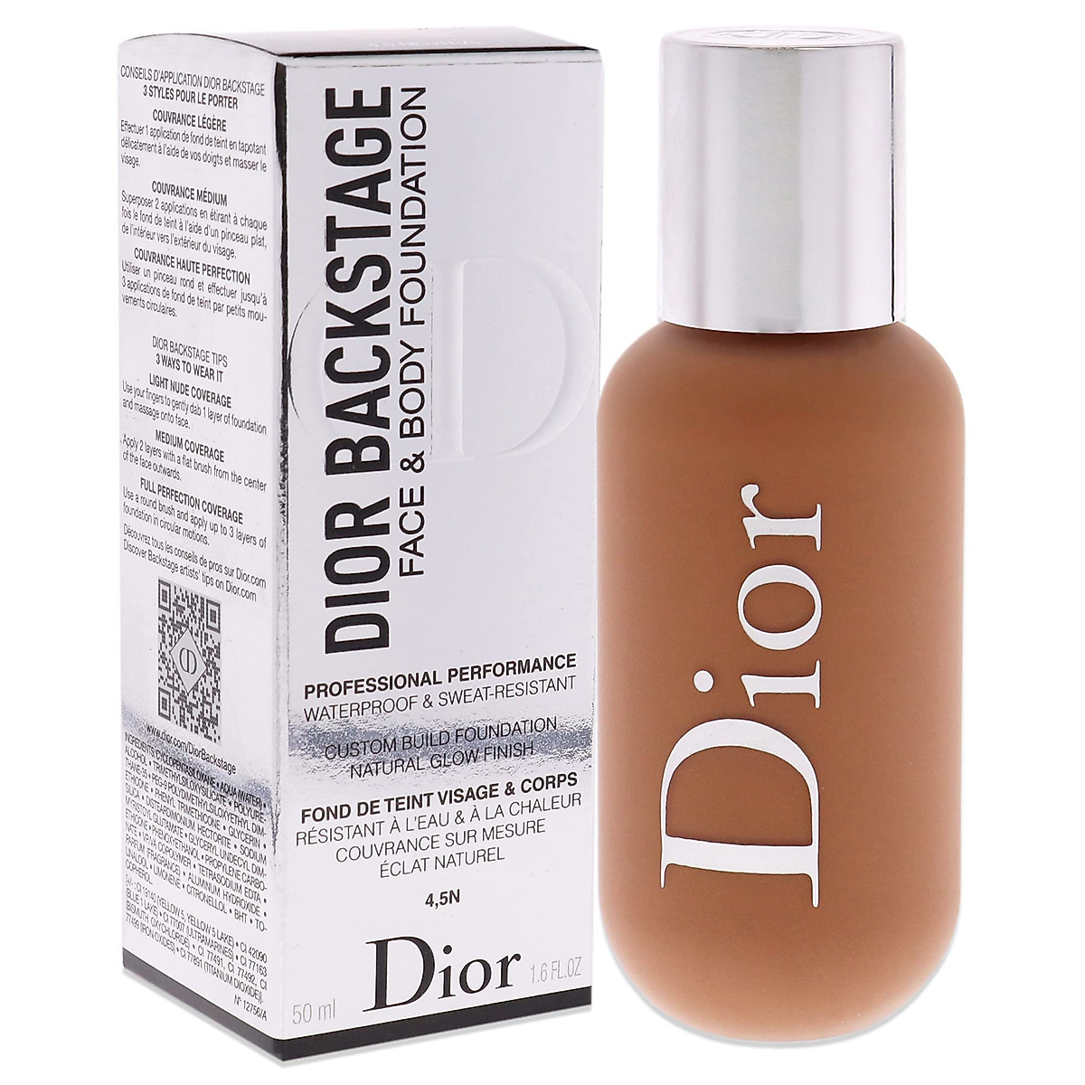 Christian Dior Dior Backstage Face And Body Foundation - 4.5N Neutral Women Foundation 1.7 oz