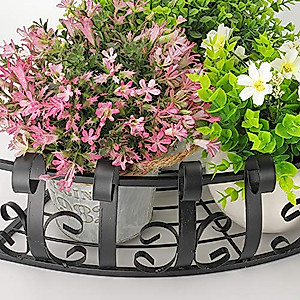 FOYO Floating Corner Shelves for Flower Plants, Metal Kitchen Corner Shelf Stand Pack of 2 (Middle Size-9'')
