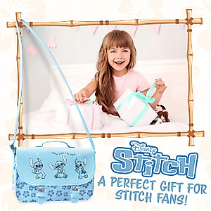 Disney Stitch Bag for Girls, Lilo and Stitch Cross Body Bag (Blue)