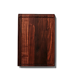 Material, The Angled Board Kitchen Cutting & Serving Board, Reversible Juice-Groove and Smooth Side, FSC-Certified Walnut, 17L x 12W