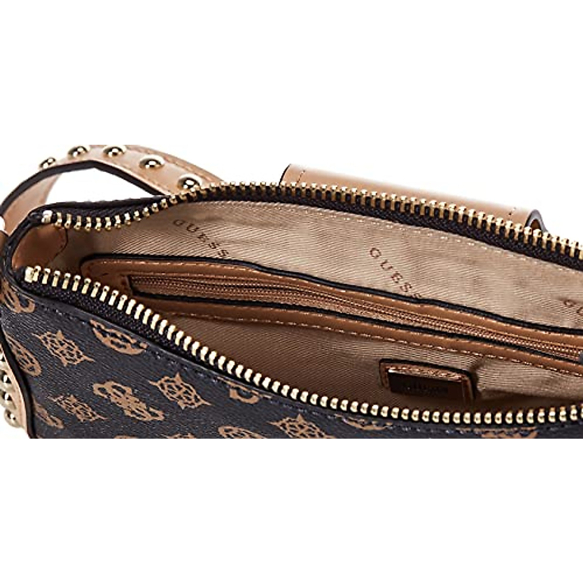 GUESS Women's Greta Small Shoulder Bag Handbag - Mocha