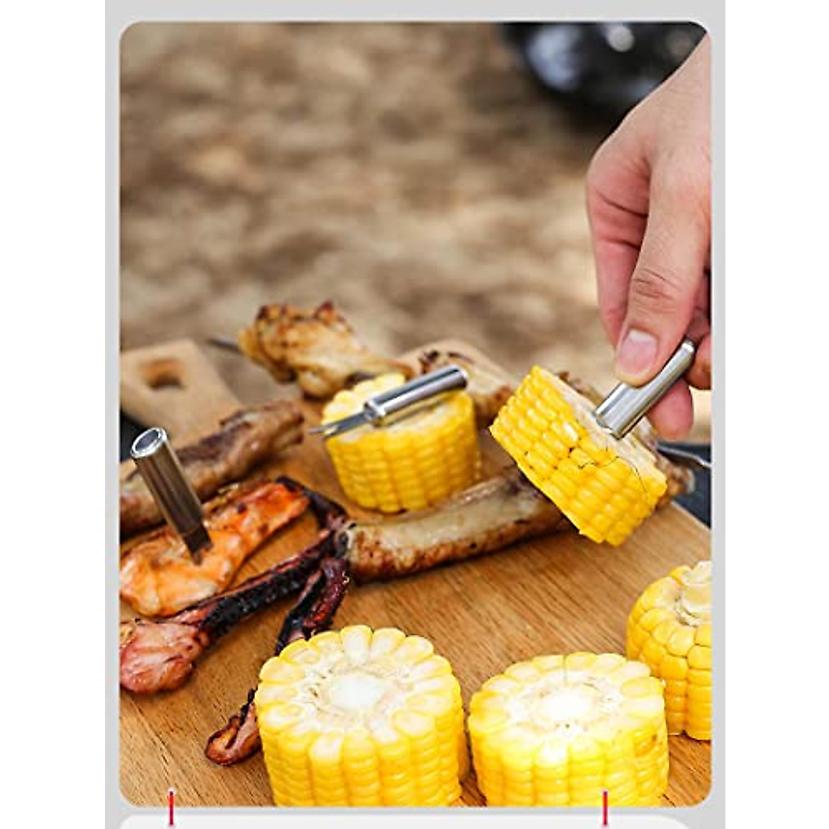 BBQ Grill Tools Set, 20 PCS BarbecueTools for Garden Party, Stainless Steel Grill BBQ Utensils Set for Outdoor Camping Cross-Country, Utensils Case for Travel (20 PCS)
