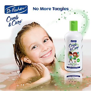Dr. Fischer 2 in 1 Shampoo and Conditioner for Kids, Toddlers and Babies. Tear Free and Detangle Formula.