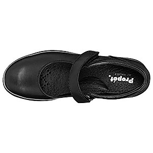 Propét Women's Mary Jane Walker,Black Smooth,7.5 W