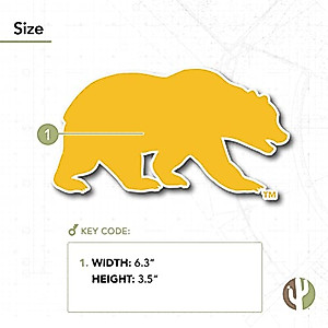 Berkeley University of California Golden Bears Cal UC Golden Bears Cal UC Vinyl Decal Laptop Water Bottle Car Scrapbook Sticker (IND 00008a)