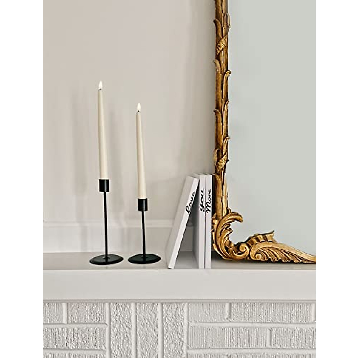 Product Kove Decorative Books for Home Decor - White Blank Books for Bookshelf, Display, Coffee Table Decor, Home Living Room Accessories - Includes Leaf, Wood Beads, Jute - Set of 3 (White)