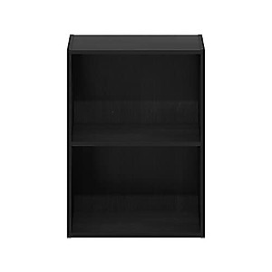 Furinno Luder Bookcase / Book / Storage, Blackwood 2-Tier