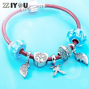 Pisces Zodiac Sign Dangling Charms Fit Pandora Birthday Bracelets - 925 Sterling Silver Constellation/Horoscope Necklace Pendants Beads, Gifts for Boyfriend/Girl/Christmas