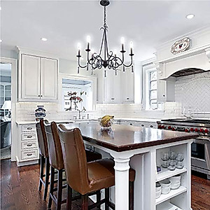 Mlambert Dimmable E12 LED Light Bulb, 40W Equivalent Candelabra Bulbs, 5000K Daylight White T6 4W T25 Filament Bulb for Chandeliers, Ceiling Fan, Pendant, Wall sconces, Pack of 5