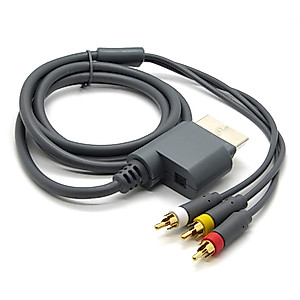 WICAREYO AV Audio Video Optical Cable Cord Compatible for Xbox 360 Console Video Game