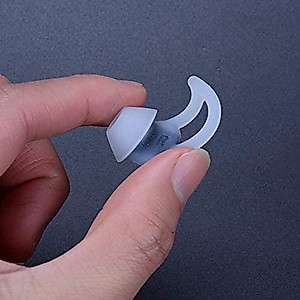 QC20 Replacement Noise Cancelling Double Flange Silicone Earbuds Compatible for Bose QuietControl 30 QC20 QC20i QC30 Soundsport Free SIE2 IE2 IE3 Wireless Headphones(White)
