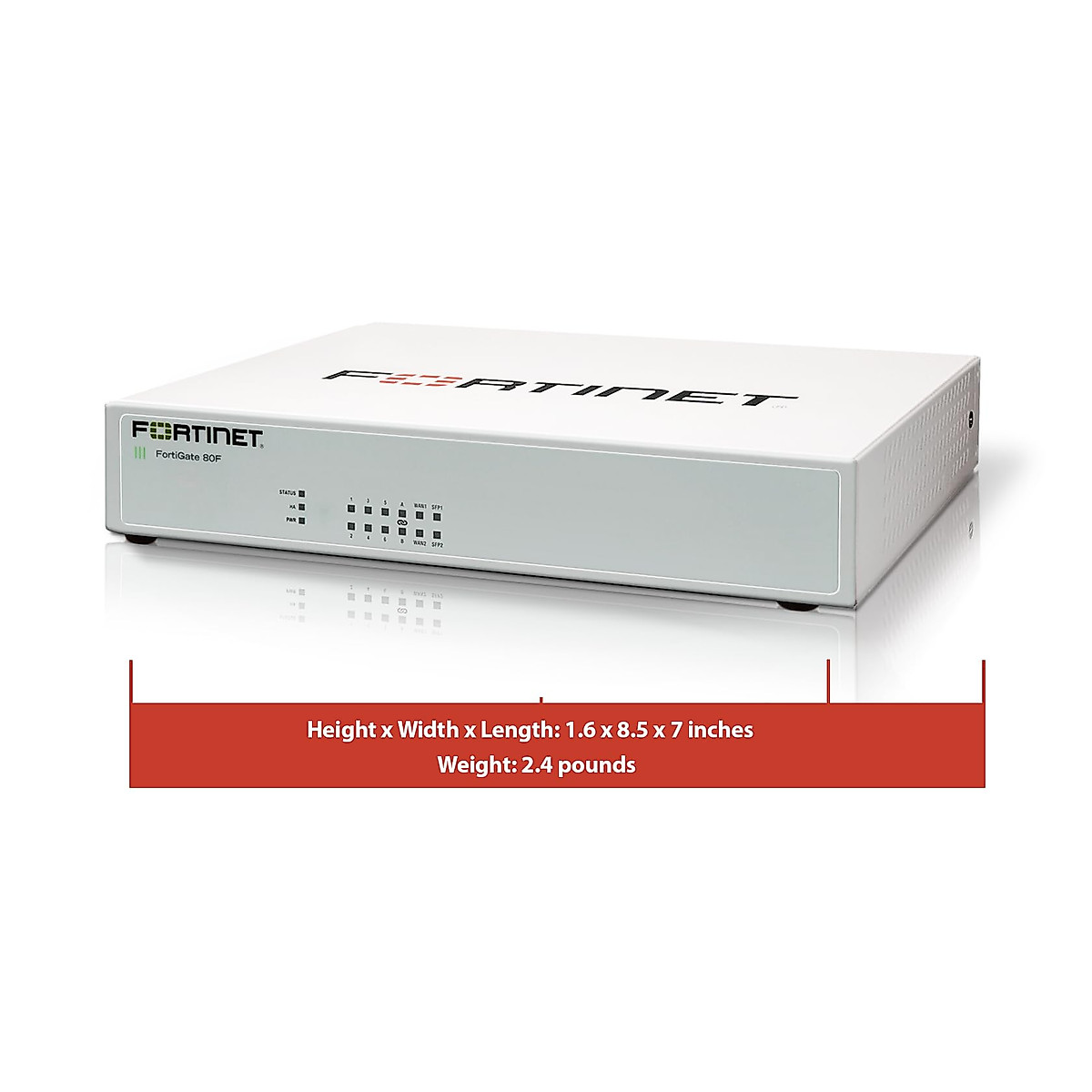 FortiGate-80F Network Security Appliance Plus 1 Year FortiGuard Unified Threat Protection (UTP) and FortiCare Premium (FG-80F-BDL-950-12)