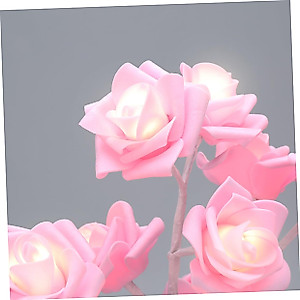 DOITOOL Rose Tree Lamp Led Night Light Decorative Home Lighting Warm White Table Lamp Battery Cozy Atmosphere