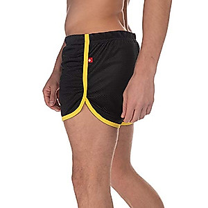 Men's Swim Trunk Swimwear Bathing Suit Swimsuit Board Beach Sport Shorts(Black, M)