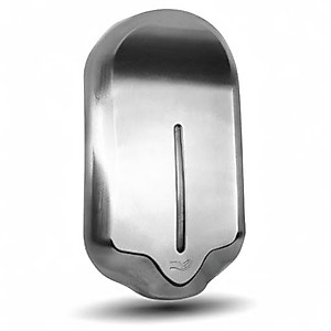 Automatic Commercial Soap Dispenser Wall Mount – Large 40oz (1200ml) Touchless Wall Mounted Dispensers for Business & Home Bathroom, Stainless Steel Design for Liquid Soap & Hand Sanitizer by EnBath