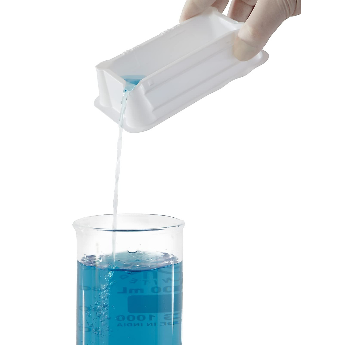 Heathrow Scientific Sterile Reagent Reservoir, 5 mL Capacity, Polystyrene, Disposable, White (Pack of 50)