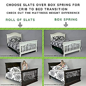 Full-Size Conversion Kit Bed Rails Compatible with Oxford Baby, Soho Baby, Ozlo Baby & Avalon Baby Cribs | See Description for List of Compatible Cribs (Washed Sand)